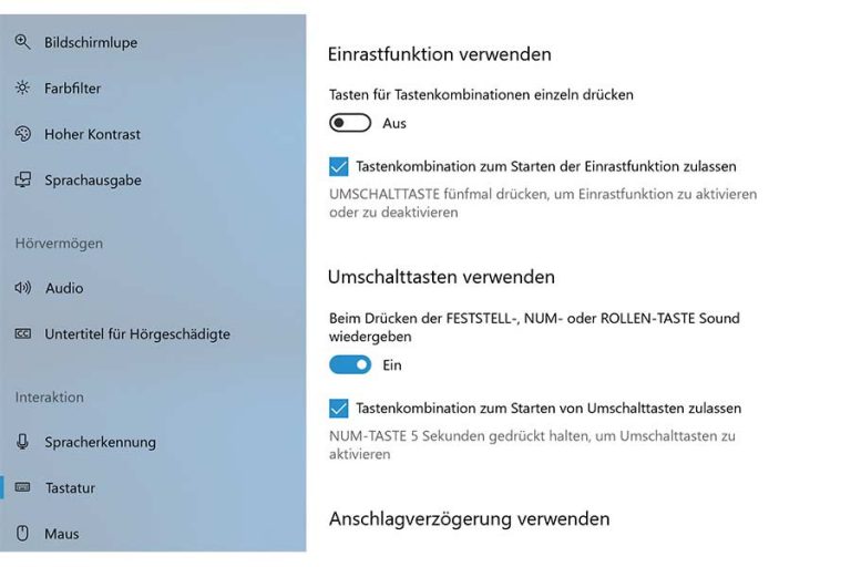 Windows Feststelltaste - So aktivieren Sie die Warnfunktion | 111tipps.de