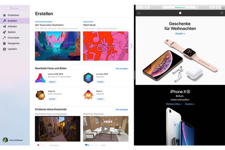 Split View am Mac: Mit zwei Apps im Vollbildmodus arbeiten | 111tipps.de