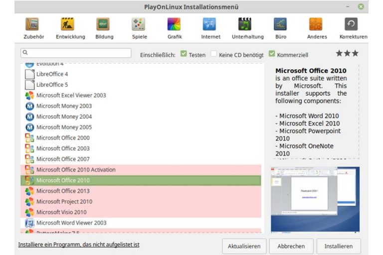 PlayOnLinux - Windows-Software unter Linux nutzen | 111tipps.de
