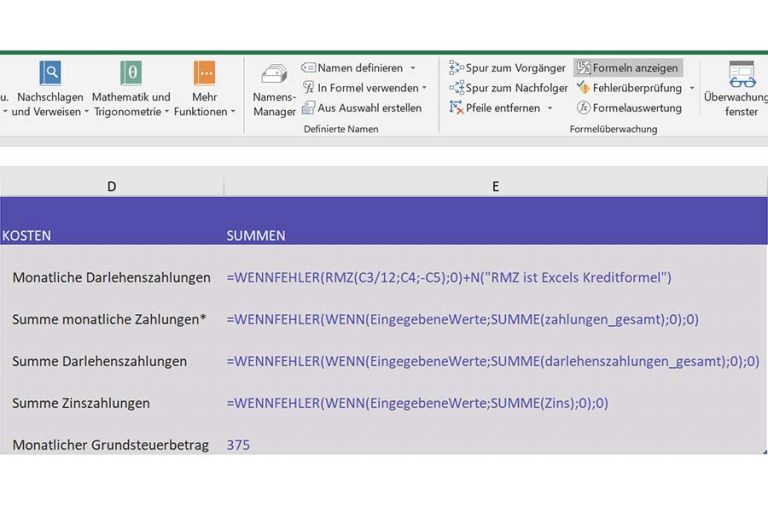 Excel: Alle Formeln anzeigen lassen | 111tipps.de
